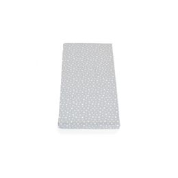 Moni Babybett-Matratze Classico 120 x 60 x 9 cm, Bezug abnehmbar, 100% Baumwolle hellgrau