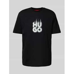 Hugo T-Shirt mit Label-Print Modell 'Dalayer'