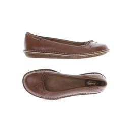 Clarks Damen Ballerinas, braun, Gr. 40