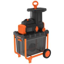 Black & Decker BLACK+DECKER Gartenmaschinen - Elektro-Leisehäcksler 2800 W, Volumen 45 l BEGAS5800-QS