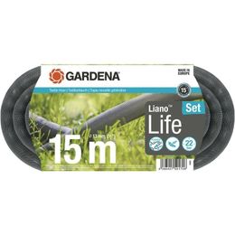 Gardena - Textilschlauch Liano™ Life 1/2, 15 m Set