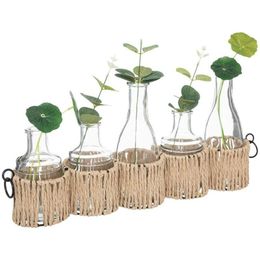 Atmosphera Créateur D'intérieur - Set aus 5 Soliflores - Glas - H29 -5 cm