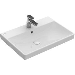 Villeroy & Boch Avento - Möbelwaschtisch, 60x47 cm, mit Überlauf, mit Hahnloch, CeramicPlus, Alpinweiß 415860R1 - Villeroy&boch