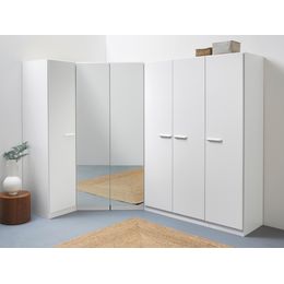 Schrank-Set Inosign "Kleiderschrank Schrank Garderobe Wäscheschrank VANDOR", weiß (alpinweiß), B:164cm H:197cm T:253cm, Holzwerkstoff, Kastenmöbel-Sets, 6-türig mit viel Stauraum, Schränke einzeln stellbar MADE IN GERMANY