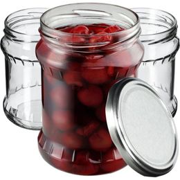 Kadax - Einmachglas 500 ml, Aufbewahrungsgläser mit Schraubdeckel, Einkochgläser, Sturzglas, Marmelade