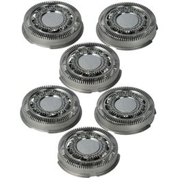 6x Ersatz-Scherköpfe kompatibel mit Philips Shaver series 7000 Elektrorasierer, Silber - vhbw