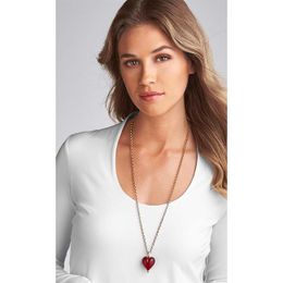 Menard Halskette, 925er Silber, goldplattiert, 75 cm