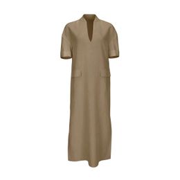 Skills & Genes Tencel /Leinen-Kleid, 46 - Khaki, Damen, aus Modal