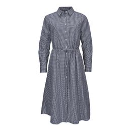 ROSSANA DIVA Seersucker-Vichykaro-Kleid, 48 - Blau/Wei&szlig;, Damen, aus Baumwolle