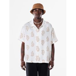 VAMOS CLO Hemd Herren Größe S beige / weiß
