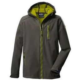 Softshelljacke Killtec "Boys Softshelljacke", Kinder, Gr. 128, grün (olivgrün), 100% Polyester, sportlich, Jacken