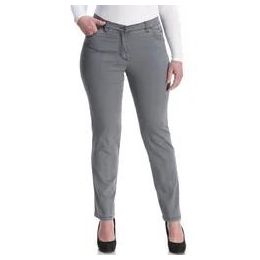 Mendler Stretch-Hose KJBRAND "Betty", Damen, Gr. 50, N-Gr, grau, Denim/Jeans, Obermaterial: 78% Baumwolle, 18% Polyester, 4% Elasthan, casual, gerade, Hosen, super Stretch