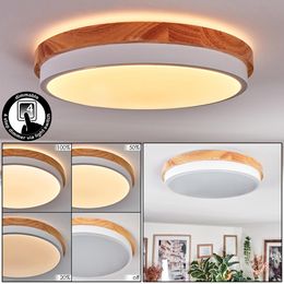 hofstein Hiral Deckenleuchte LED Naturfarben, Weiß, 1-flammig
