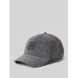 Calvin Klein Basecap aus Cord mit Label-Patch