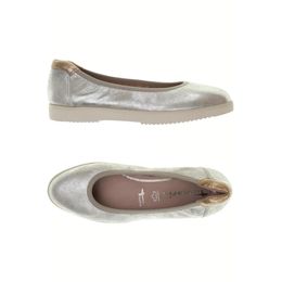 Tamaris Damen Ballerinas, silber, Gr. 36