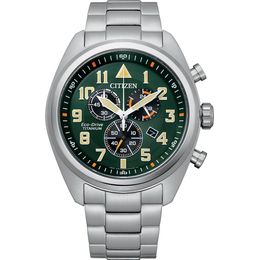 Chronograph Citizen "AT2480-81X", silber (silberfarben), Armbanduhren, Herren, Armbanduhr, Herrenuhr, Solar, Stoppfunktion, Titan, Saphirglas