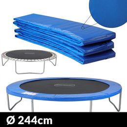 Monzana Federabdeckung Trampolin Blau Ø244cm