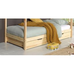 Bettschublade für Hausbett Serie Dallas Fa. Vipack, 90 x 190 cm, Natur