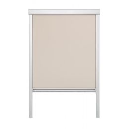 LICHTBLICK Dachfensterrollo Skylight, Thermo, Verdunkelung, Creme, 61,3 cm x 122 cm (MK08)