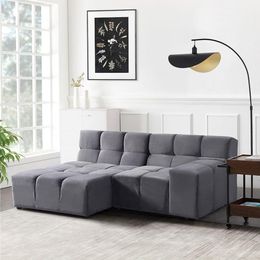 Home Deluxe Modulares Sofa ORLENA L - Links Anthrazit 204 x 148