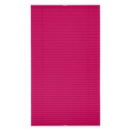 LICHTBLICK Plissee Klemmfix, ohne Bohren, verspannt - Fuchsia, 90 cm x 130 cm (B x L)