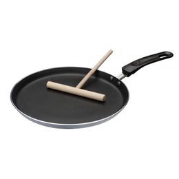 GSW Crepe-Pfanne mit Teigverteiler 26cm grau/schwarz