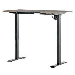 Vinsetto Elektrischer Schreibtisch Computertisch Natur+Schwarz 140 x 70 x 72-116 cm