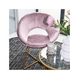 Home Deluxe Samtstuhl SELESA Rosa