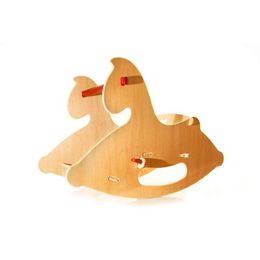 Schaukelpferd aus Holz (natur) / rocking horse