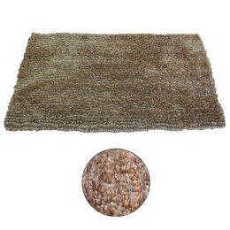 Teppich Shaggy Flokatiteppich Beige 180 x 290 cm