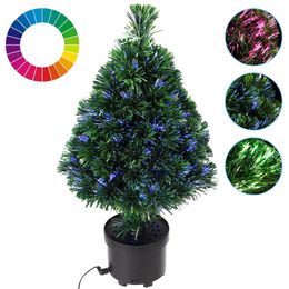 Casaria Weihnachtsbaum Glasfaser LED 60cm grün