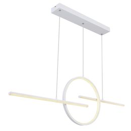 Globo Lighting - BARRAL - Hängeleuchte Metall weiß, LED