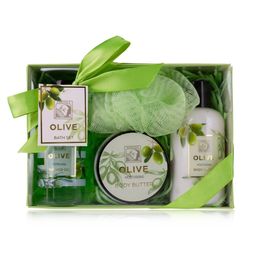 accentra Badeset OLIVE in Geschenkbox