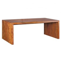 Wohnling Design Natur Sheesham Massivholz Schreibtisch 200 x 100 x 76 cm