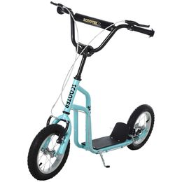 HOMCOM Kinderroller Lenker Verstellbar Scooter Tretroller Cityroller Kinder Roller Kickboard mit Luftreifen