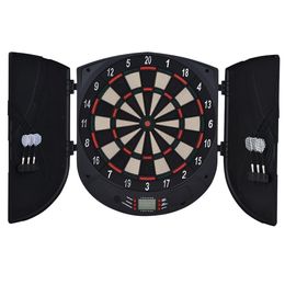 HOMCOM elektronische Dartscheibe Dartboard Dart-set mit 6 Darts Soundeffekte