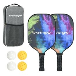 SPORTNOW Pickleball Schläger, Pickleball Paddel Set 2 Schlägern, 4 Bällen