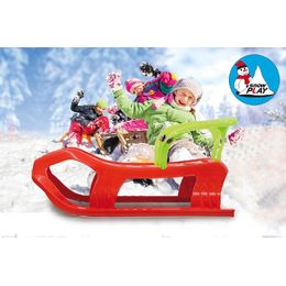 JAMARA Snow Play Schlitten Snow-Star 90cm rot mit Lehne