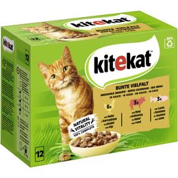 KITEKAT Portionsbeutel Multipack Bunte Vielfalt in Sauce 12x85g