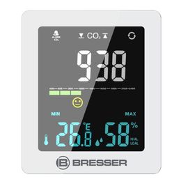 BRESSER CO² Luftqualitätsmonitor Smile weiß