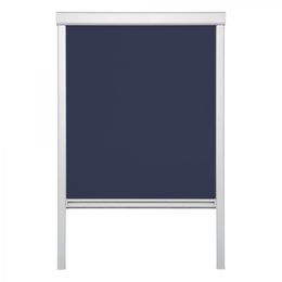 LICHTBLICK Dachfensterrollo Skylight, Thermo, Verdunkelung, Blau, 38,3 cm x 60 cm (B x L)