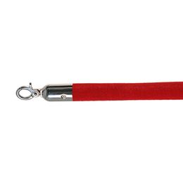 Essentials Absperrkordel velour rot, poliert, Ø 3cm, Länge 157 cm, 10103RC