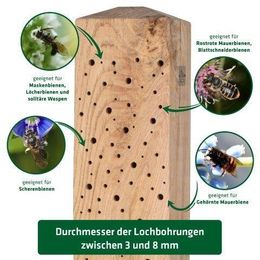 TEVIGO GMBH Gardigo Wildbienen-Hotel Deko-Säule 80 cm