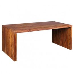 Wohnling Design Natur Sheesham Massivholz Schreibtisch 180 x 90 x 76 cm