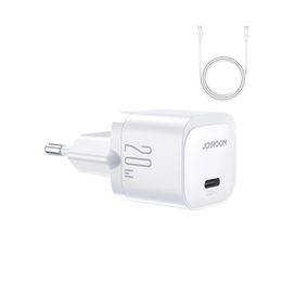 JR-TCF02 USB-C PD 20W Wandladegerät + USB-C-Kabel – Mini-Fast-Charger