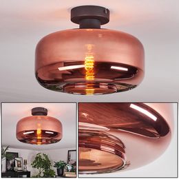 hofstein Boza Deckenleuchte Glas 28 cm Kupferfarben, 1-flammig