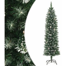 Künstlicher Weihnachtsbaum mit Ständer Schlank 210 cm pvc vidaXL