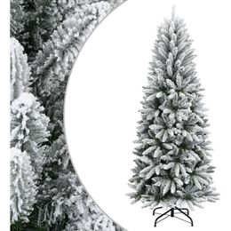 vidaXL - Künstlicher Weihnachtsbaum Beschneit 210 cm pvc&pe