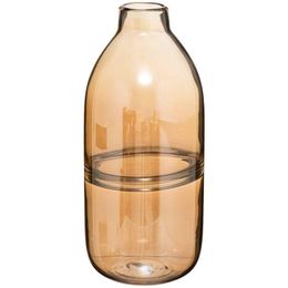 Vase Line - bernsteinfarben - Glas H30 cm Atmosphera Créateur D'intérieur