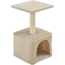 Katzen-Kratzbaum Sisal 55 cm Beige vidaXL